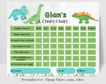 Dinosaur Checklist - Etsy