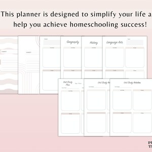Neutral Homeschool Planner Bundle, Printable Homeschool Planner Pages ...