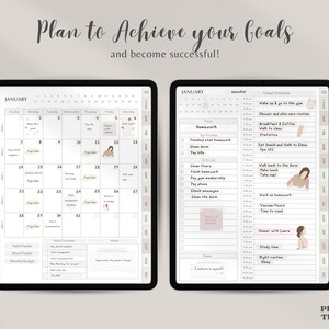 Student Planner Digital Student Planner Weekly Academic Planner Digital ...