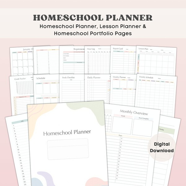 Homeschool Planner - Etsy