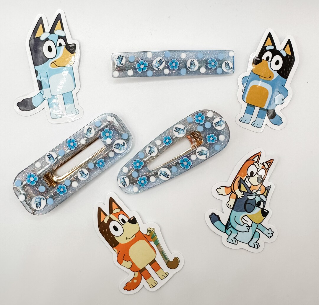 Bluey Resin Hair Clip - Etsy