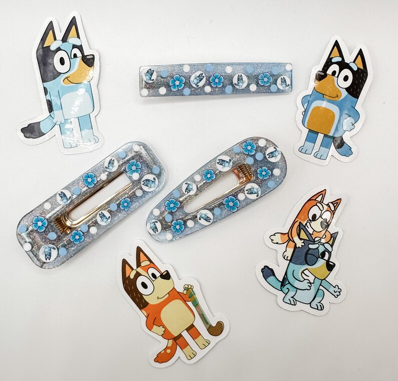 Bluey Resin Hair Clip - Etsy