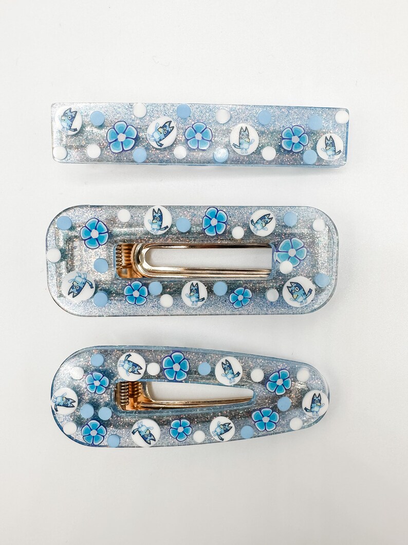 Bluey Resin Hair Clip - Etsy