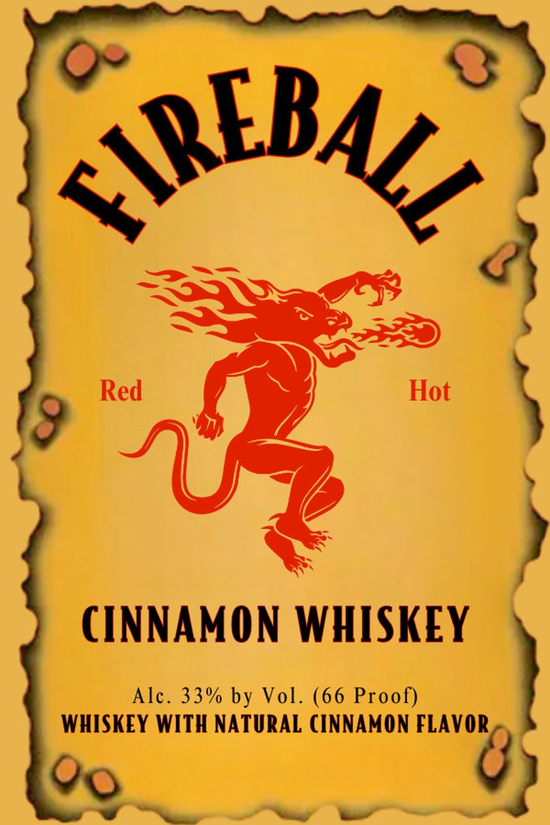 Custom Fireball Label - Etsy