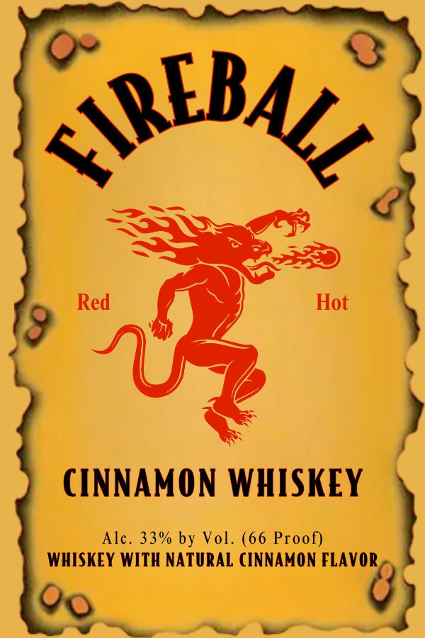 Custom Fireball Label - Etsy