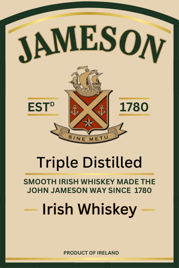 Custom Jameson Label - Etsy