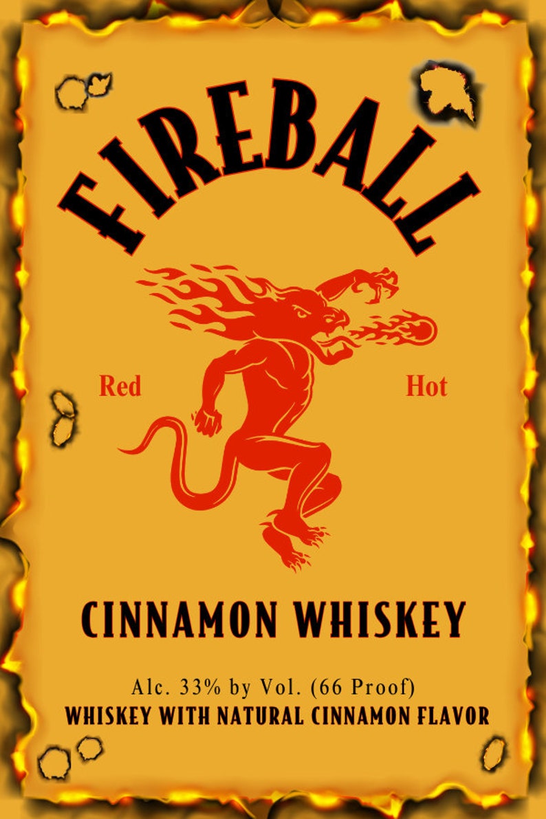Custom Fireball Label - Etsy