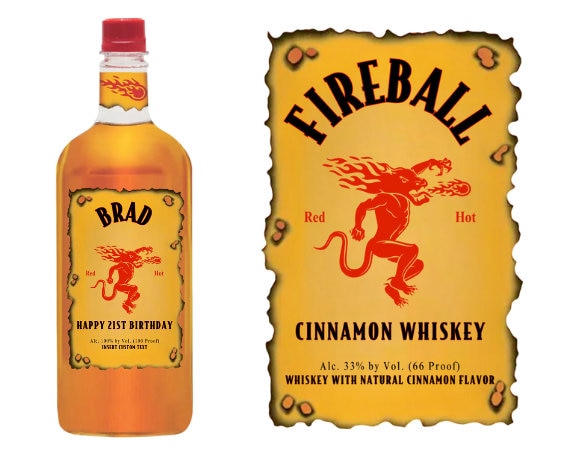 Custom Fireball Label - Etsy