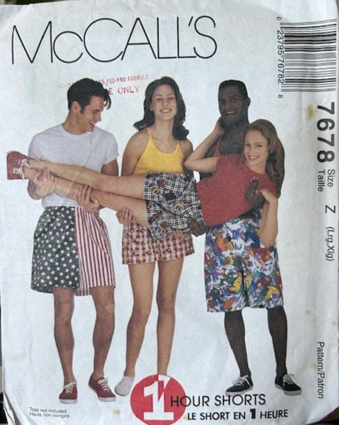 1-hour Pull-on Shorts, Pants in 2 Lengths A Unisex Pattern. Sizes Large ...