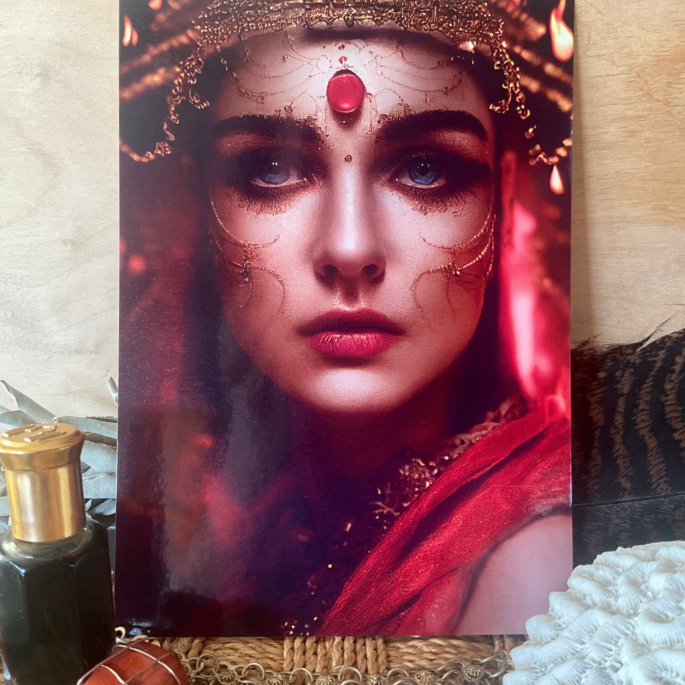 Jeweled High Priestess - Altar Card - the Subtle Realms - Etsy