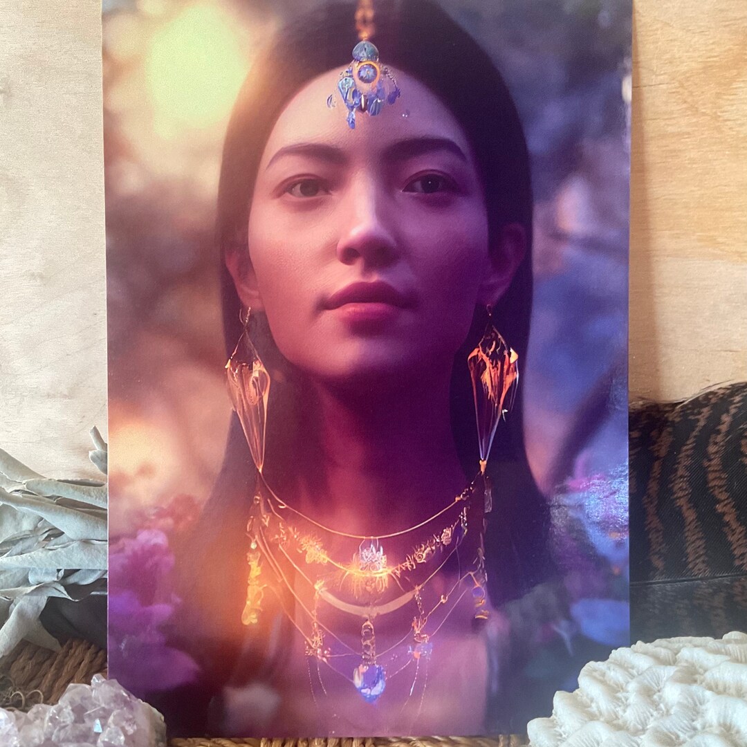 Elemental Priestess - Altar Card - the Subtle Realms - Etsy