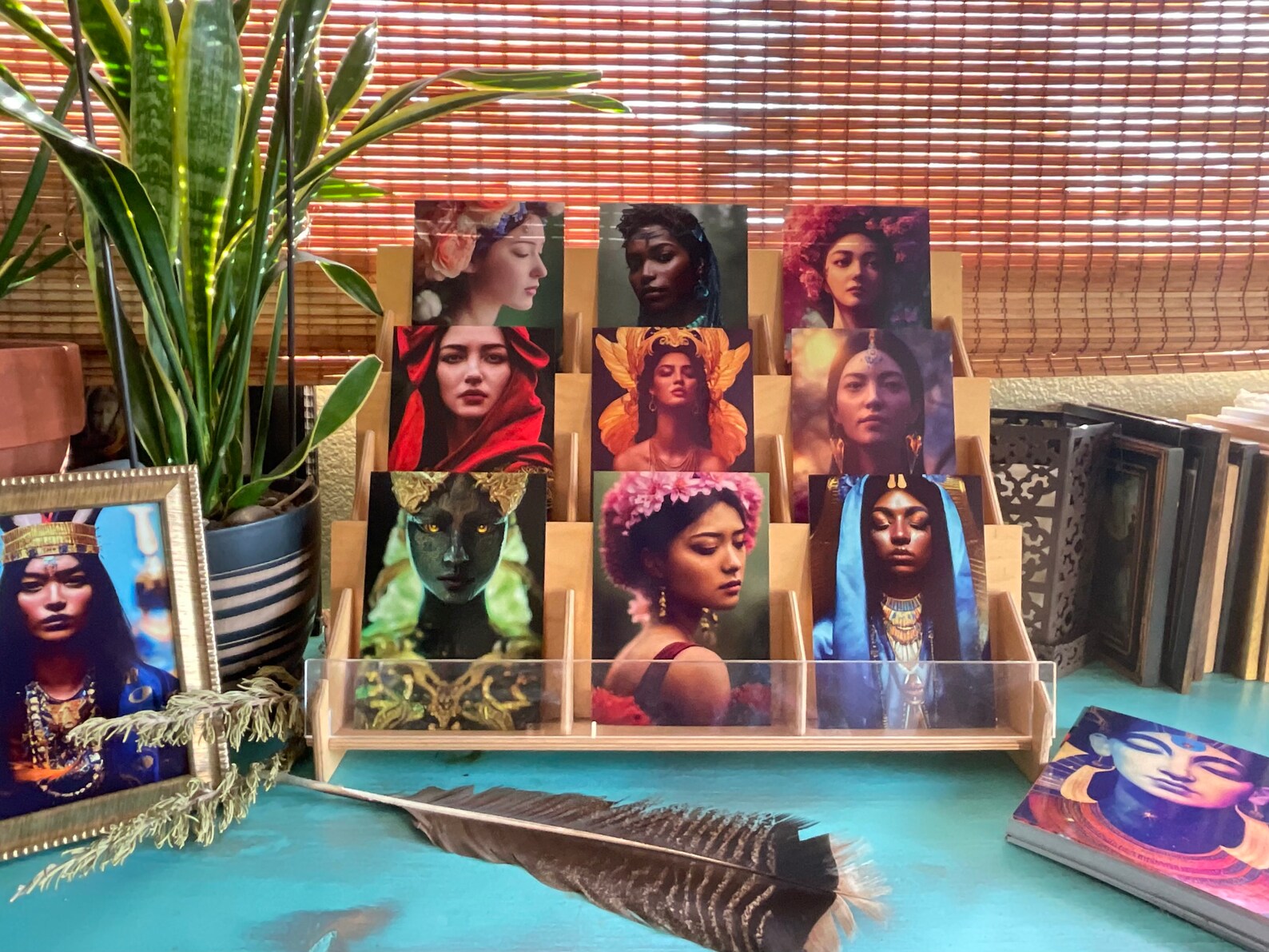 Queen of Sacred Realms Trio - Altar Card Set - the Subtle Realms - Etsy