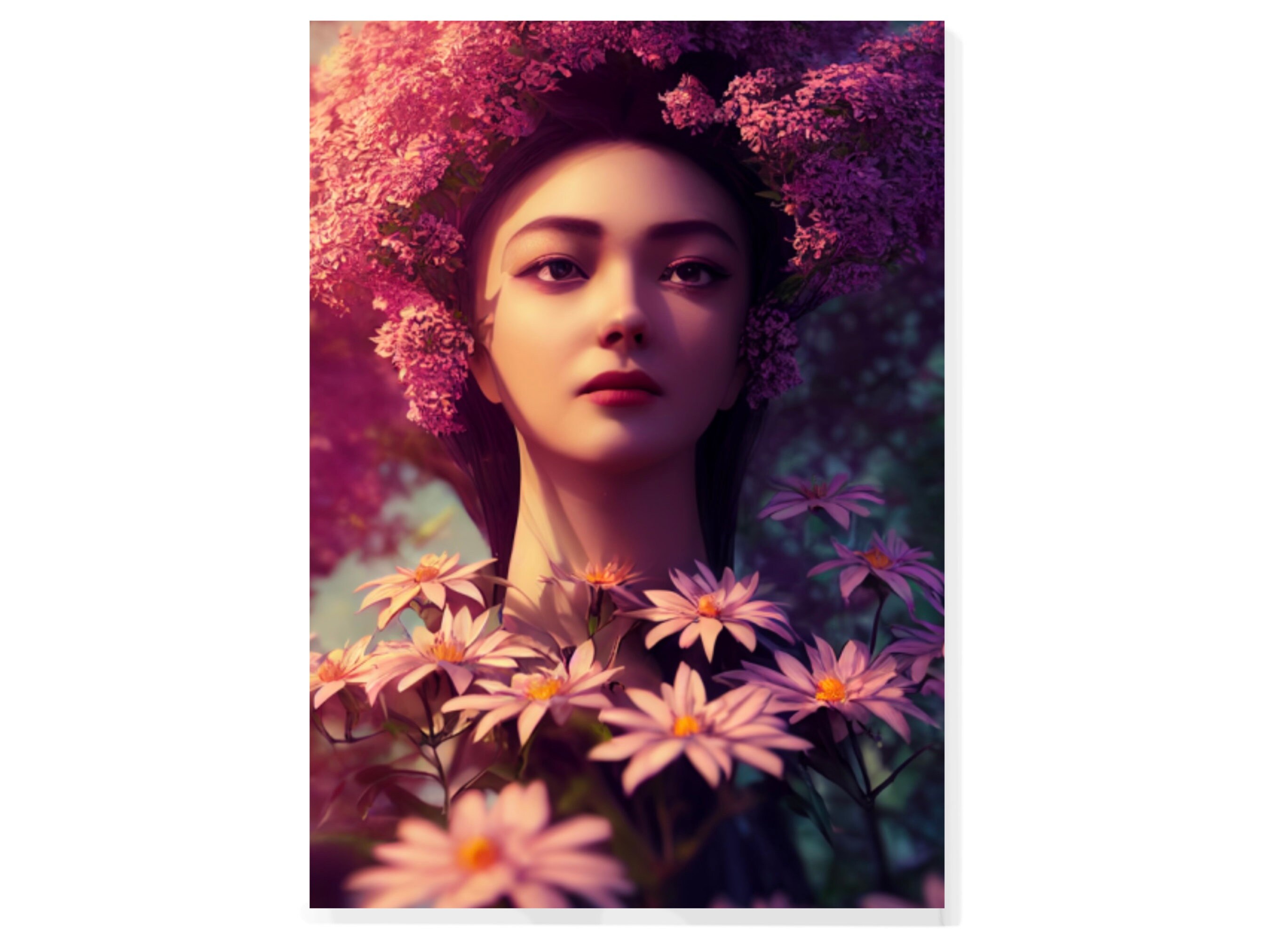 Flower Elemental Princess - Altar Card - the Subtle Realms - Etsy