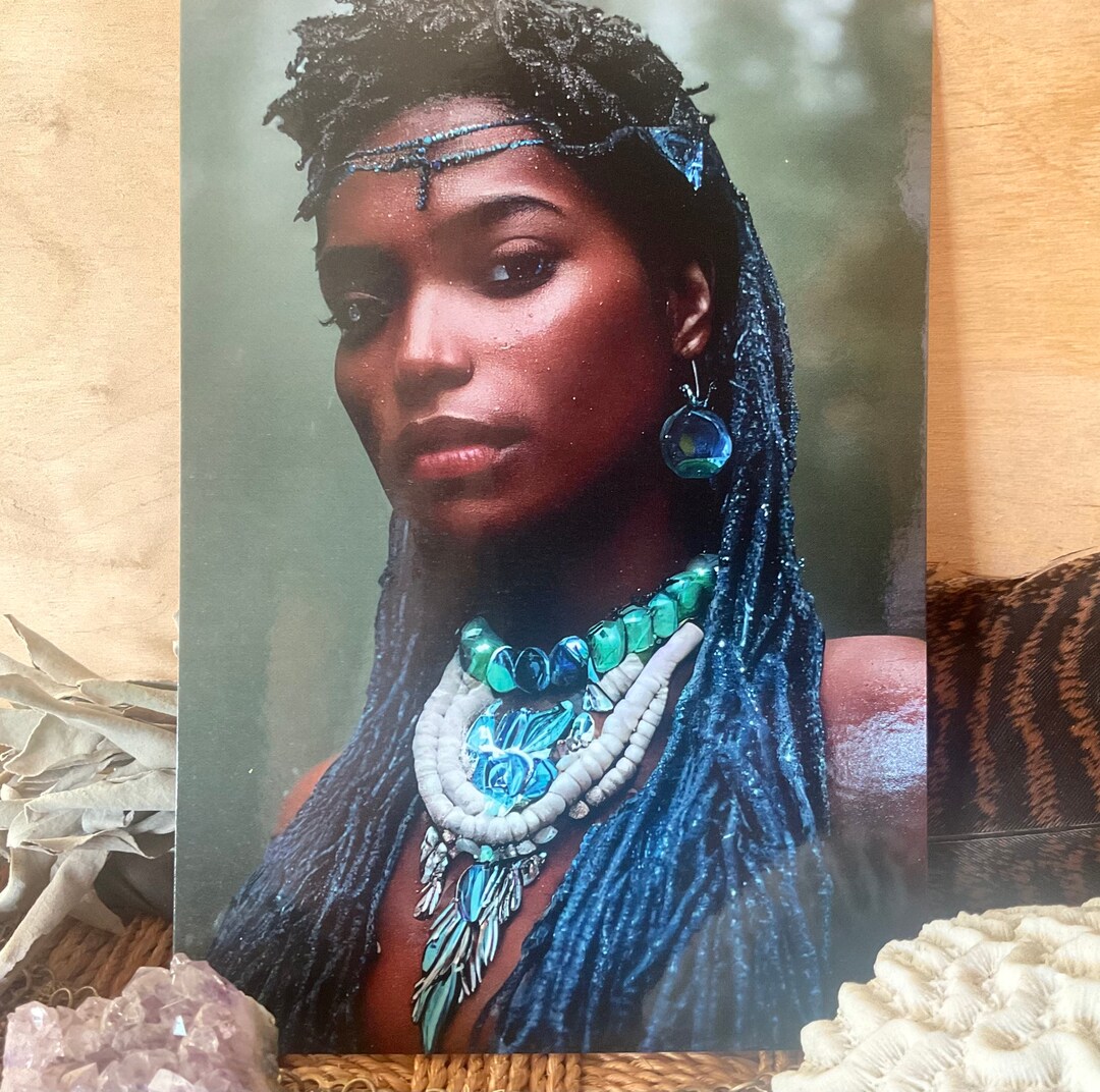 Mermaid Goddess - Altar Card - the Subtle Realms - Etsy