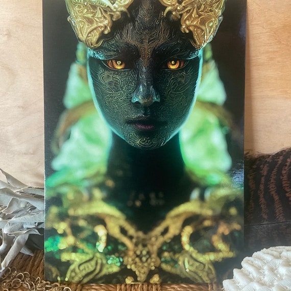 Dragon Rider Priestess Altar Card the Subtle Realms - Etsy