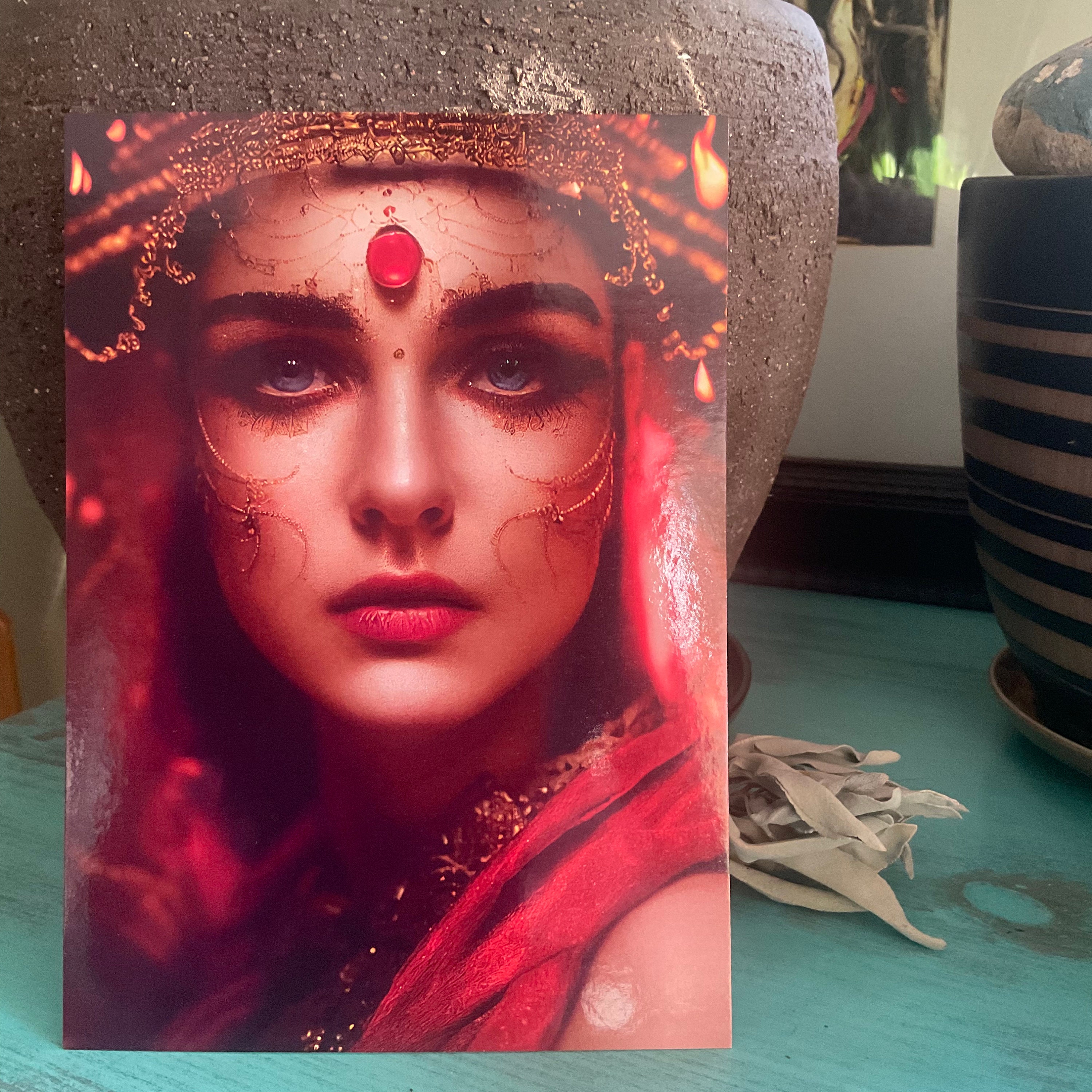 Jeweled High Priestess - Altar Card - the Subtle Realms - Etsy