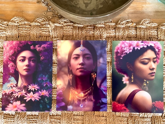 Elemental Realms Trio Altar Card Set the Subtle Realms - Etsy