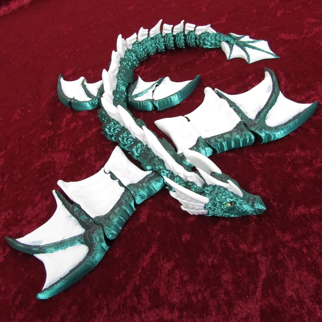 Articulated Winged Sea Dragon 3D Fidget Toy Desk Decoration 320mm (12 ...