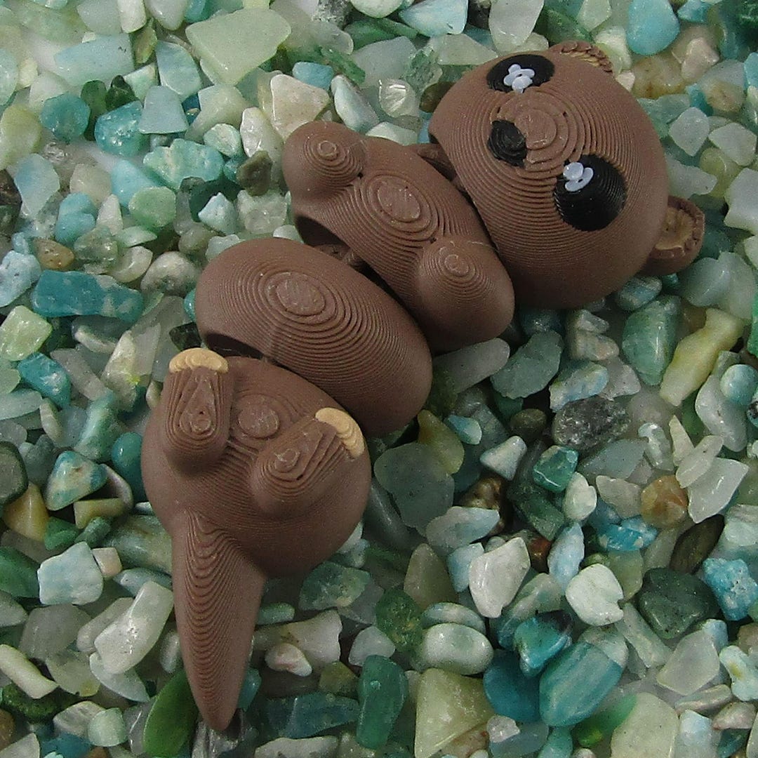 Baby Otter 3D Fidget Toy Articulated Desk Decoration Gift - Etsy