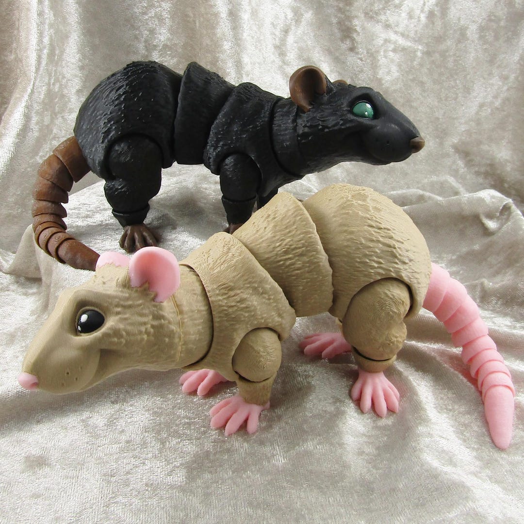Articulated Posable Rat 3D Fidget Toy Desk Decor Pick Colour & Size - Etsy