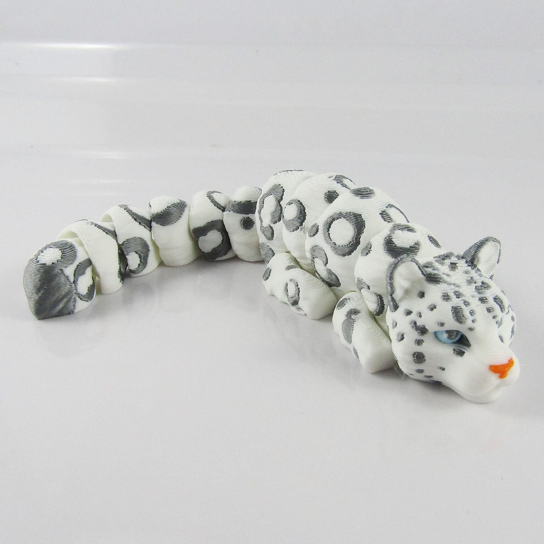 Articulated Baby Snow Leopard 3D Fidget Toy Desk Decoration Gift - Etsy