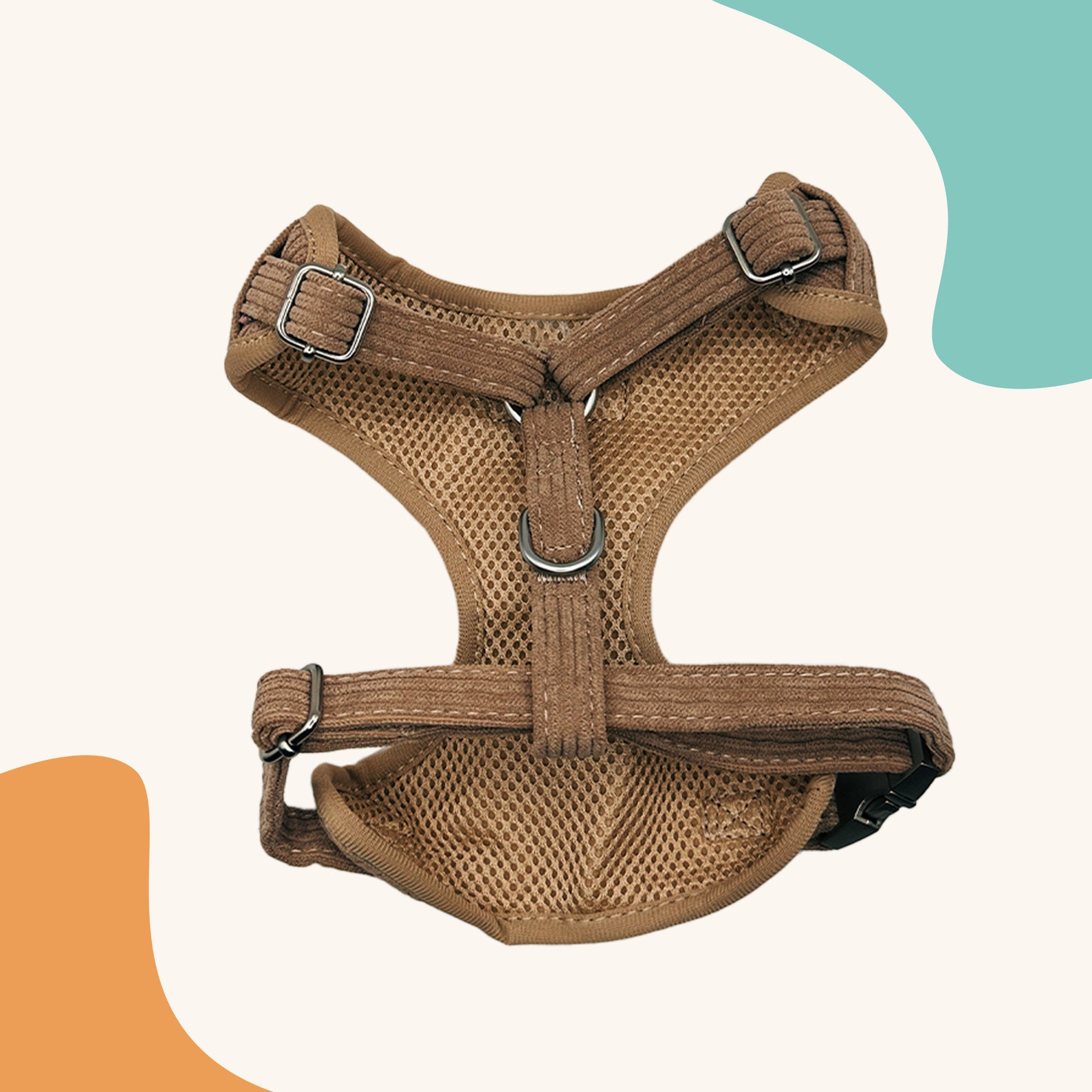 Dog Harness Adjustable, Corduroy Fabric Harness, Soft Dog Harness ...