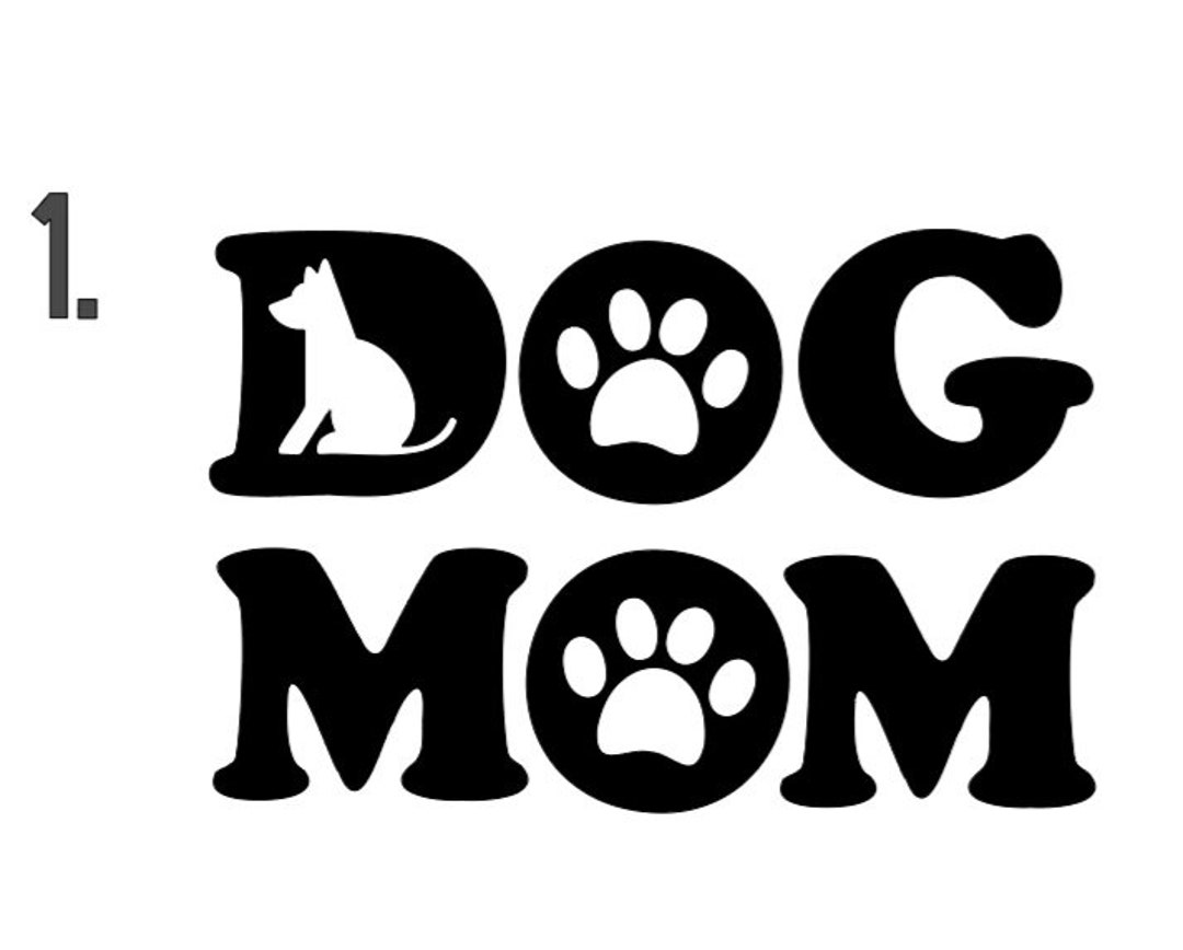 Dog Mom Stickers Dog Mom Decal Car Sticker Truck Decal Vinyl Decal ...