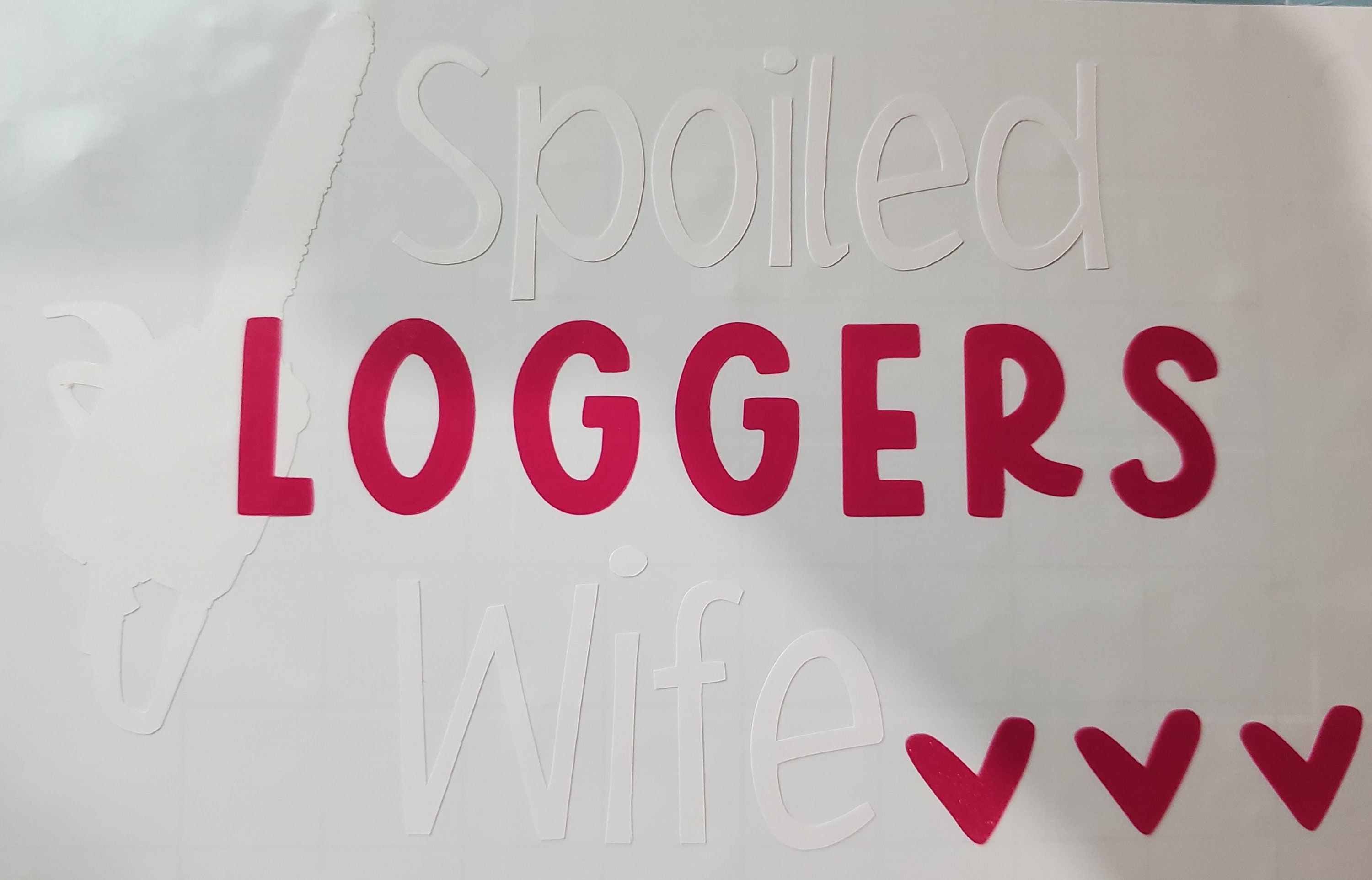 Spoiled Loggers Wife Decal Sticker - Car Truck Window Bumper Vinyl ...