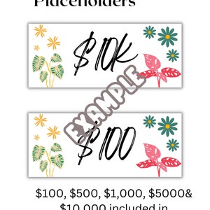 Printable Pdf Placeholders for Cash Stuffing Envelope System - Etsy