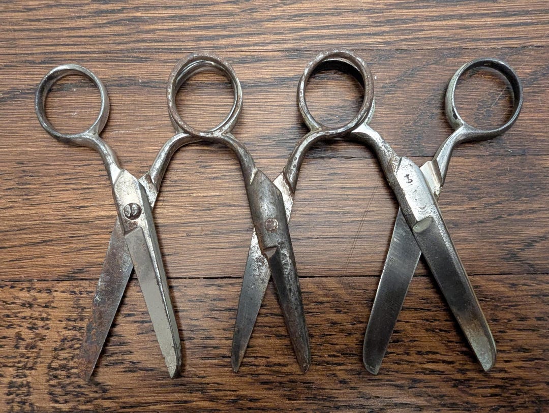 Vintage Scissors - Set of 3 - Case XX Made in USA, Mid-century Craft ...