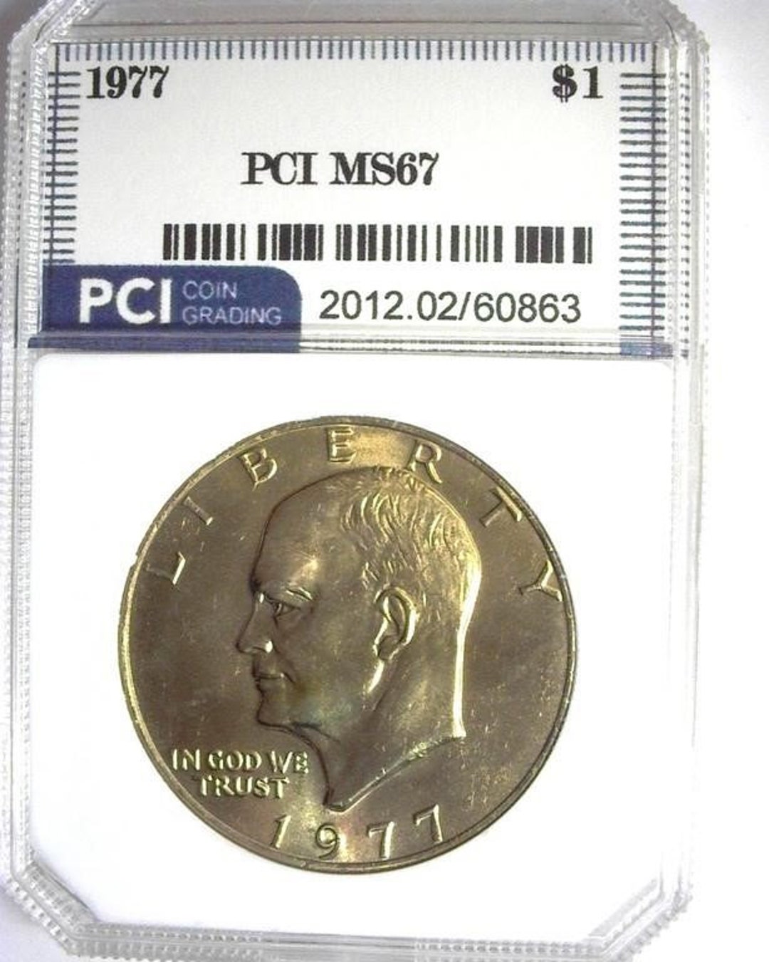1977 Clad IKE Dollar, PCI Certified Graded MS67, Premium Quality ...