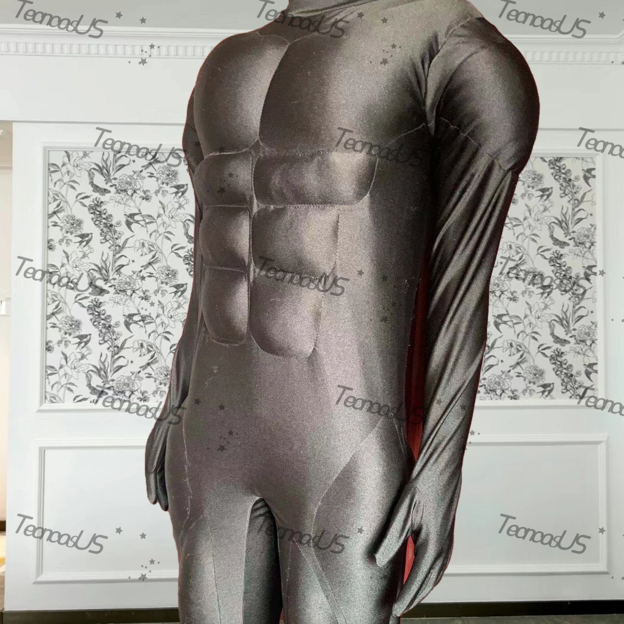 Black Silver Muscle Suit for Cosplay Full Body Muscle Suit - Etsy