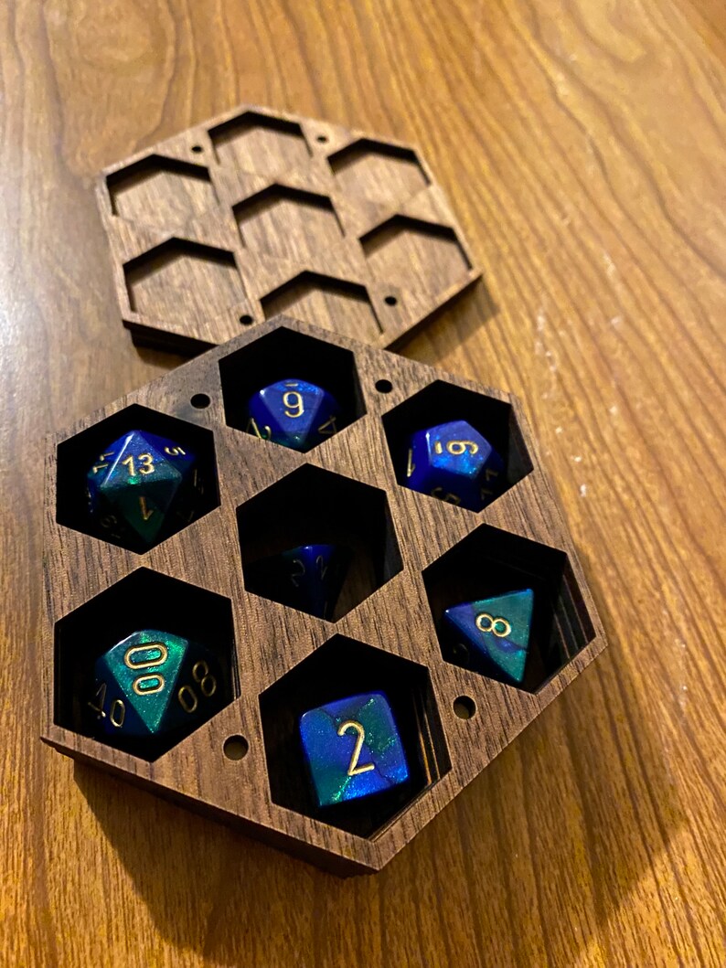 SVG Laser Cut File for Hexagon Dice Holder 3mm or 1/8 Inch Material ...