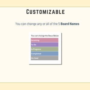 Kanban Task Board Excel Template, Customizable, 1000 Tasks (download ...