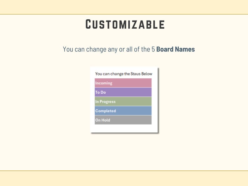 One Page Kanban Task Or To Do List Board Excel Template Download Now Customizable 1000 Tasks