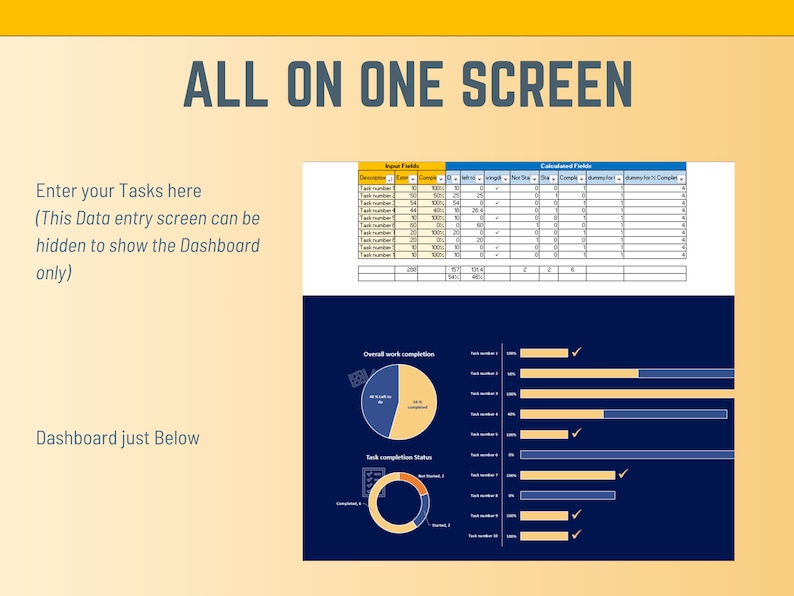 Excel Task List or Dashboard Template to Track Tasks, Projects or ...