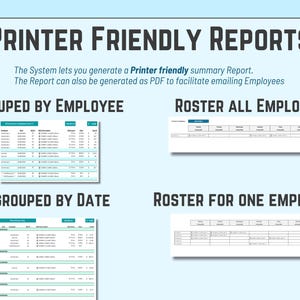 Excel Template for Roster Management and Scheduling: Shifts, Employee ...