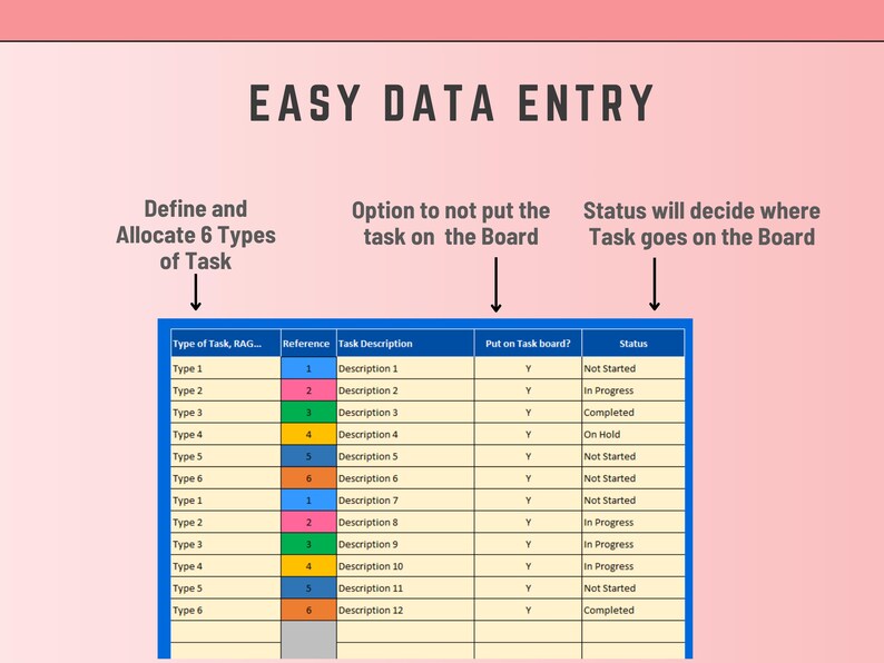 Kanban Board Task List Template Excel 365 Only Agile Development ...