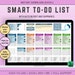 Weekly To-do List With Automated Backlog in Excel Planner Weekly Planner Template Color Coded ...