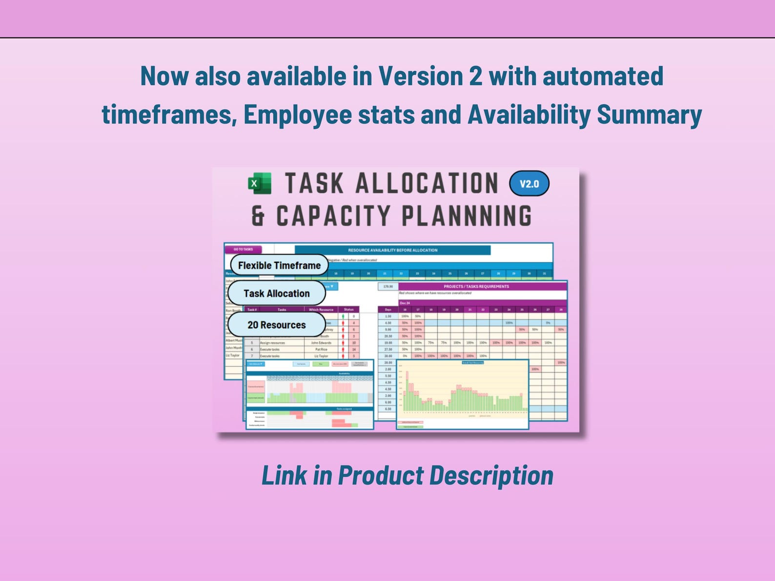 Excel Resource Planning and Allocation System, Resource Management ...