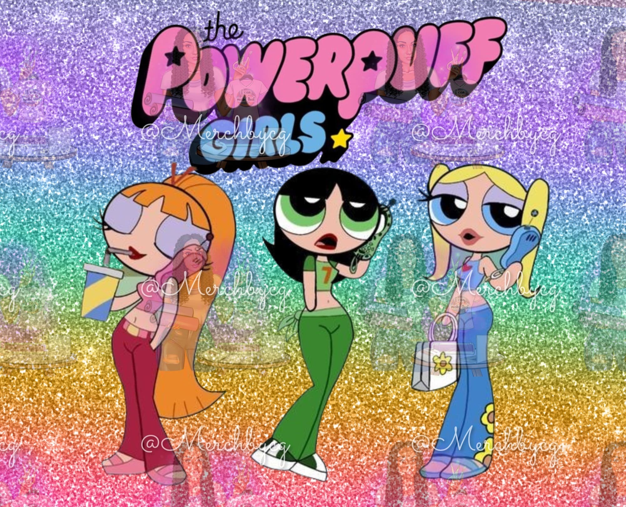 Power Puff Girls PNG DIGITAL Sublimation Tumbler Wrap - Etsy