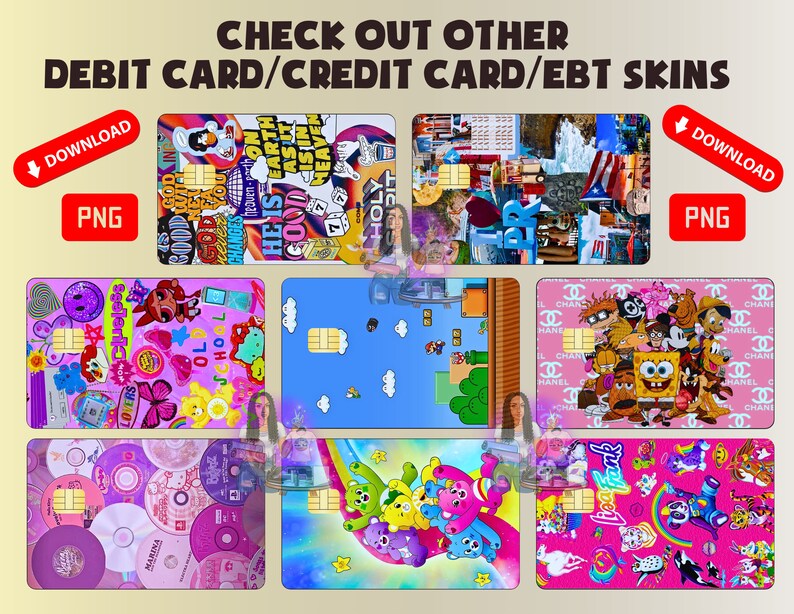 Urban Artist, Rap Artist R&B Debit Card Skins PNG Digital Download - Etsy