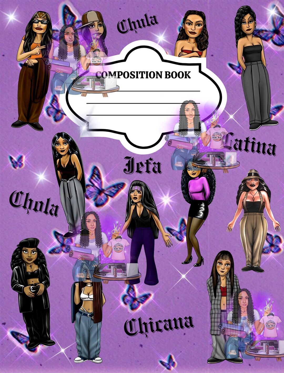 Homegirls HOMIES Composition Notebook File Png Digital Download Instant ...