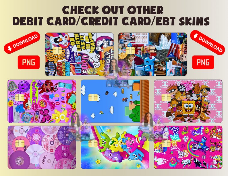 Mexican Candy Png DEBIT CREDIT EBT Skin Sticker Cover Decal Digital ...