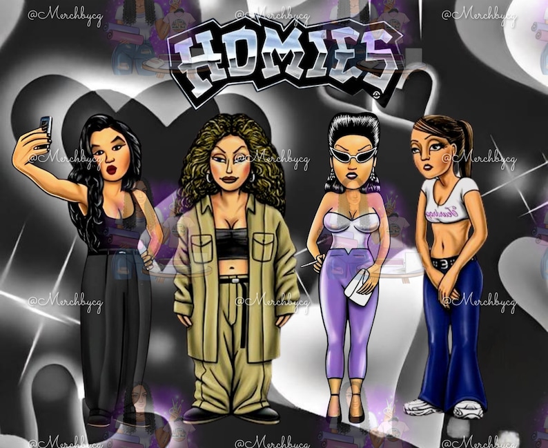 Lil Homies 2000s Homegirls PNG DIGITAL Sublimation Tumbler WRAP - Etsy
