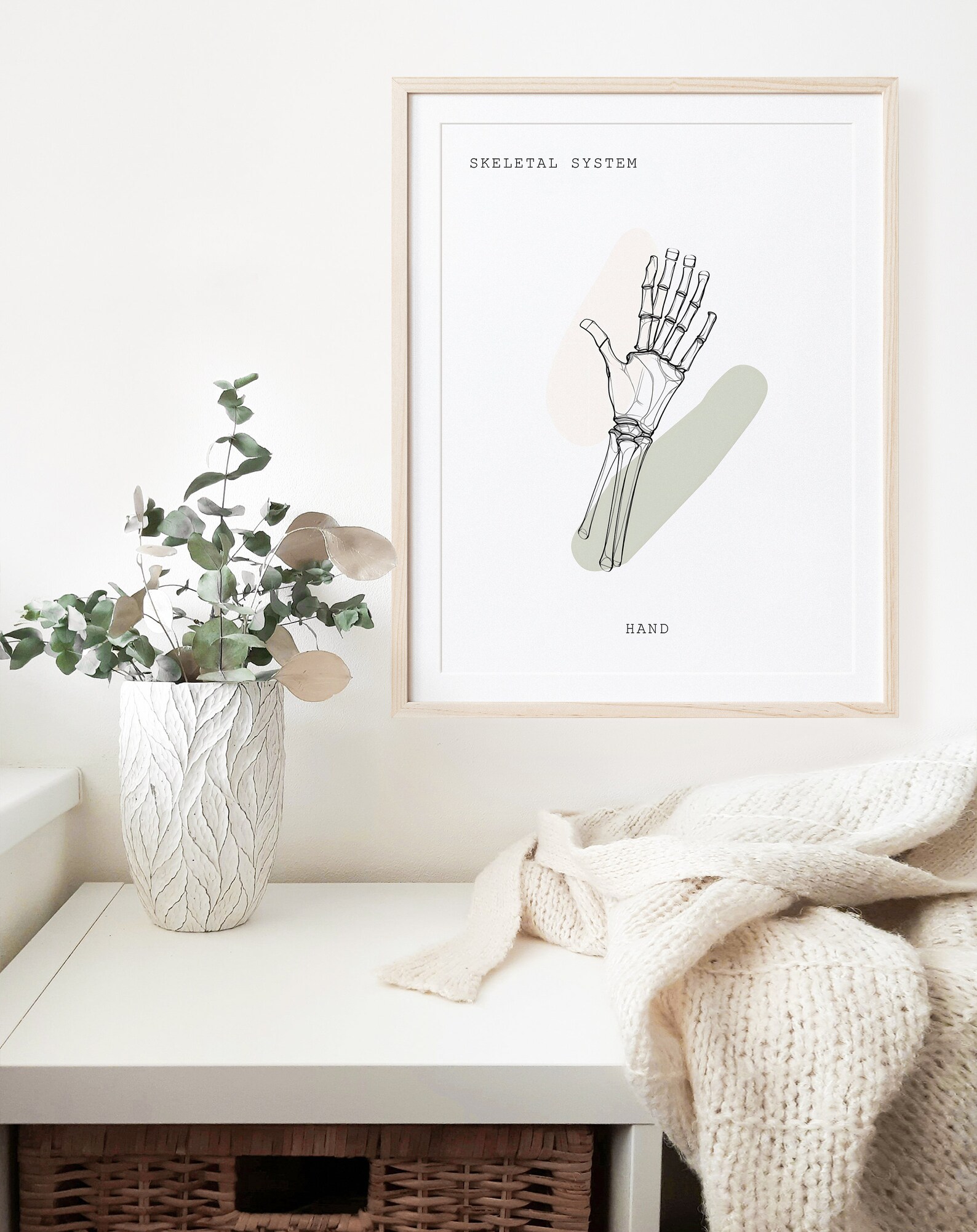 Hand Anatomy, Anatomy Printable, Anatomy Line Art, Medical Art, Clinic ...