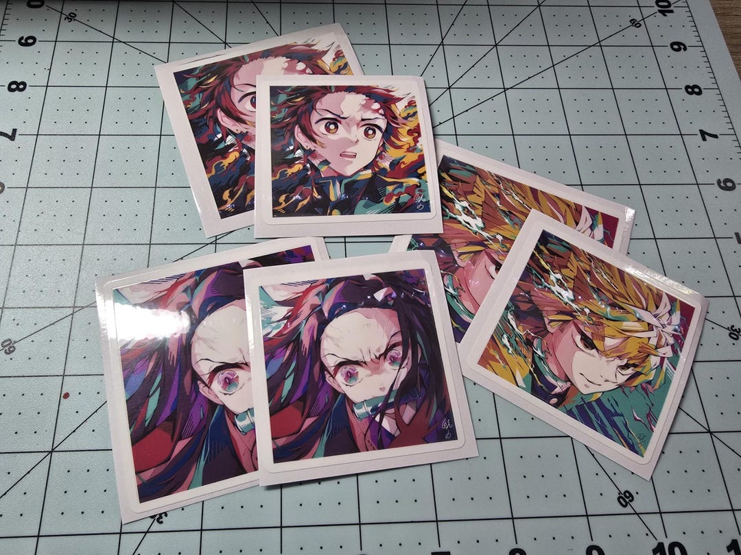 Demon Slayer Stickers - Demon Slayer Anime - Etsy
