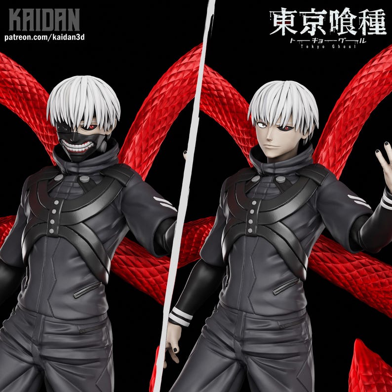 Kaneki Ken Tokyo Ghoul Figure – Resin 3D Printed Model – DIY Garage Kit ...