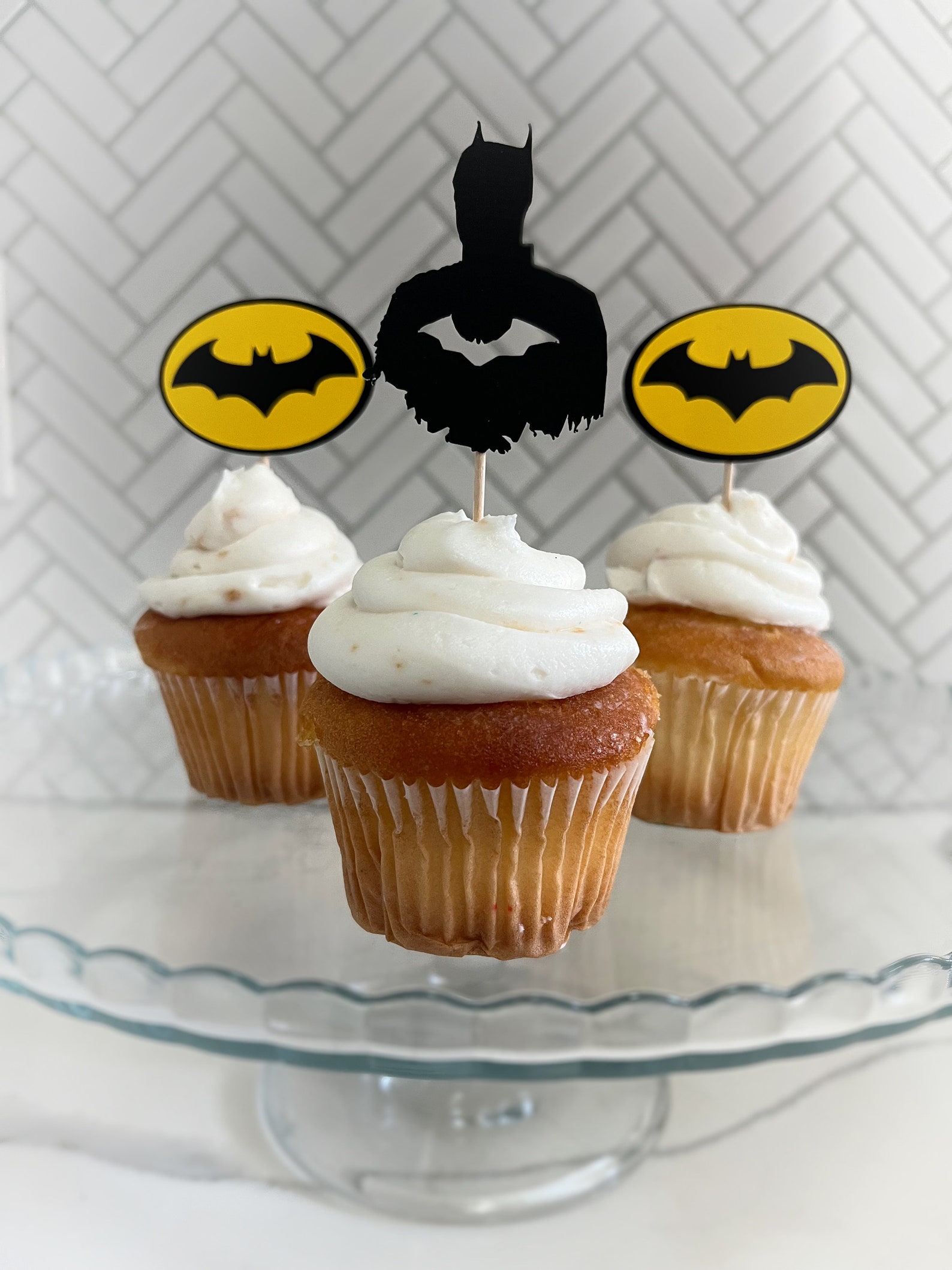 Batman Cupcake Topper-boys Supper Hero Birthday - Etsy