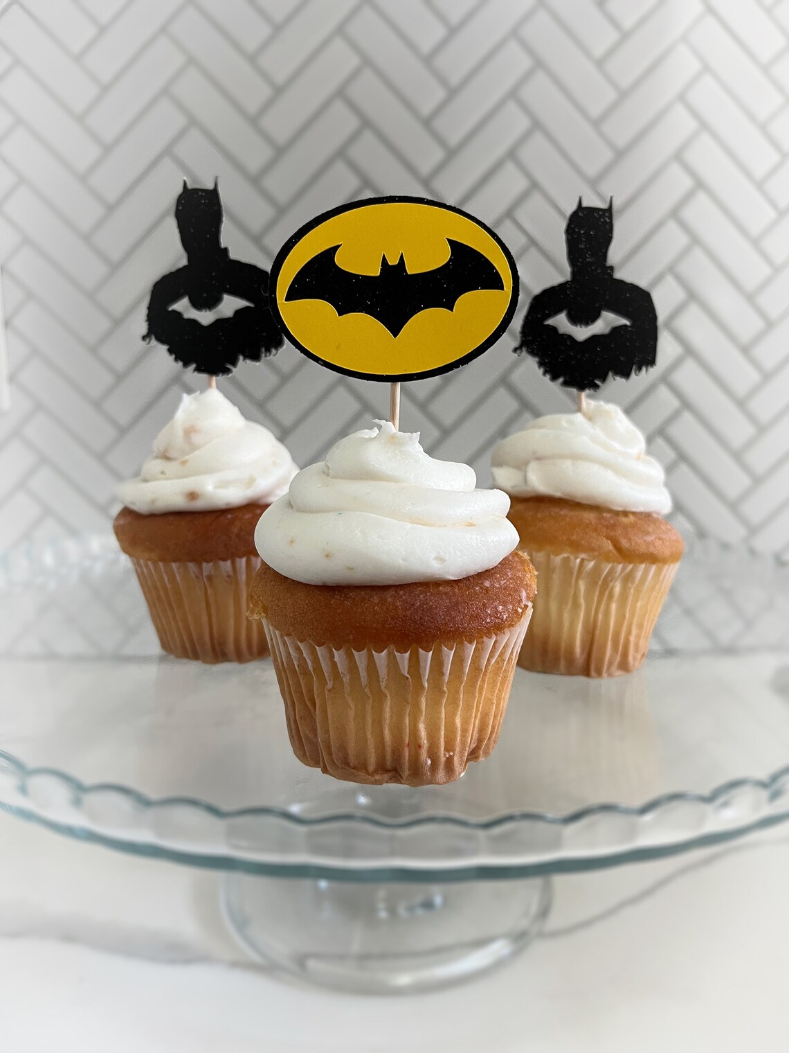 Batman Cupcake Topper-boys Supper Hero Birthday - Etsy